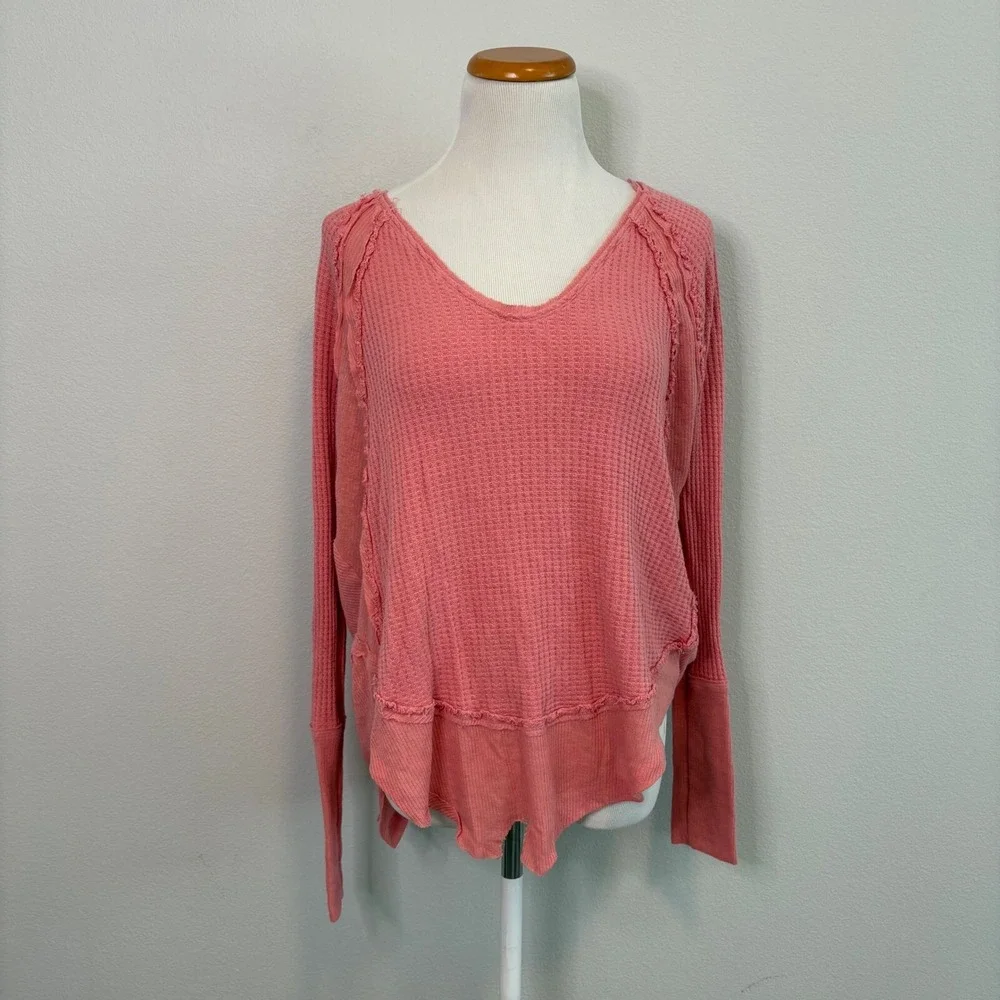 Free People | Tops | Free People We The Free Catalina Waffle Thermal ...
